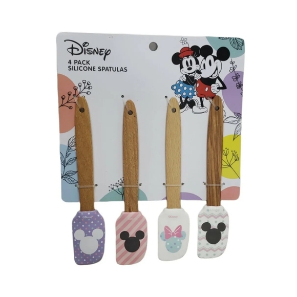 Disney | Kitchen | Disney Silicone Spatulas Set 4 Pack Non Scratch ...